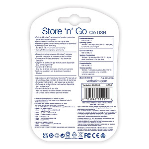 Verbatim 8GB Store 'n' Go USB Flash Drive - PC / Mac Compatible - Red