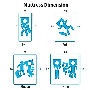 Hommoo 10 Inch Foam and Individually Pocket Innerspring Hybrid Mattress Breathable Medium Firm Mattress with Knitted Fabric Cover Soft Bed Mattress in a Box King