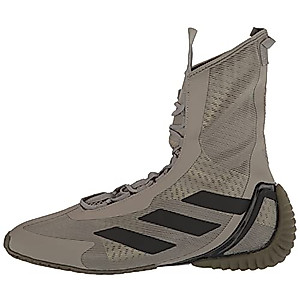 adidas Unisex Speedex Ultra Boxing Shoe, Silver Pebble/Black/Olive Strata, 10 US Men