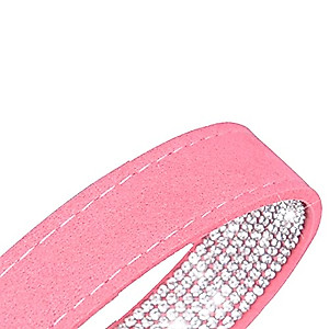 Bling Rhinestone Puppy Dog Collars Adjustable Leather Glitter Diamond Kitten Collar for Small Medium Dogs Chihuahua Pug Yorkshire