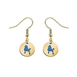 LBSBO Sigma Gamma Rho Inspired Jewelry Pretty Poodle Earrings 1922 Sorority Paraphernalia Gift (Poodle Earrings)