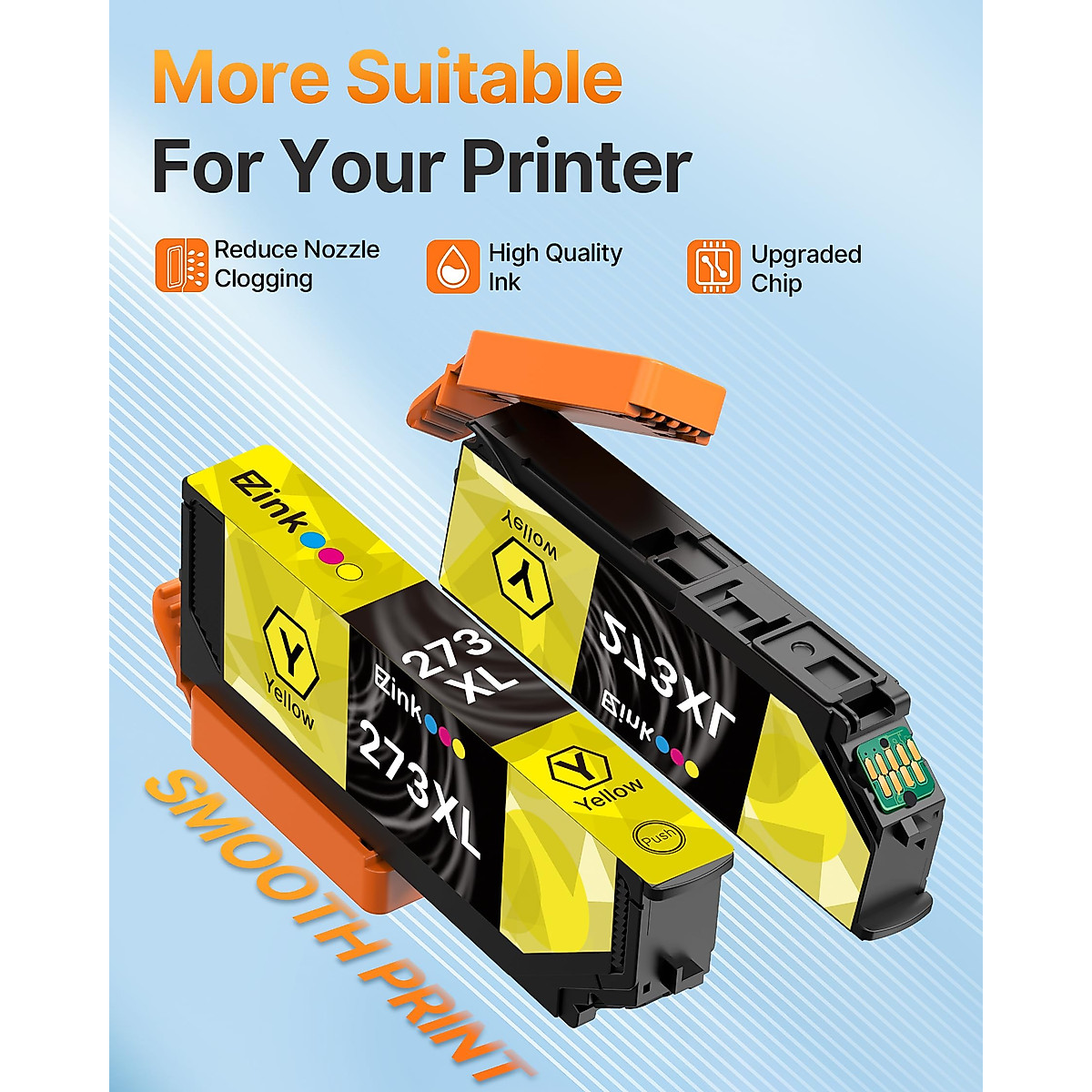 E-Z Ink (TM) Remanufactured Ink Cartridge Replacement for Epson 273XL 273 T273XL to use with XP-520 XP-600 XP-610 XP-620 XP-800 XP-810 XP-820 (1 Black 1 Cyan 1 Magenta 1 Yellow 1 Photo Black) 5 Pack