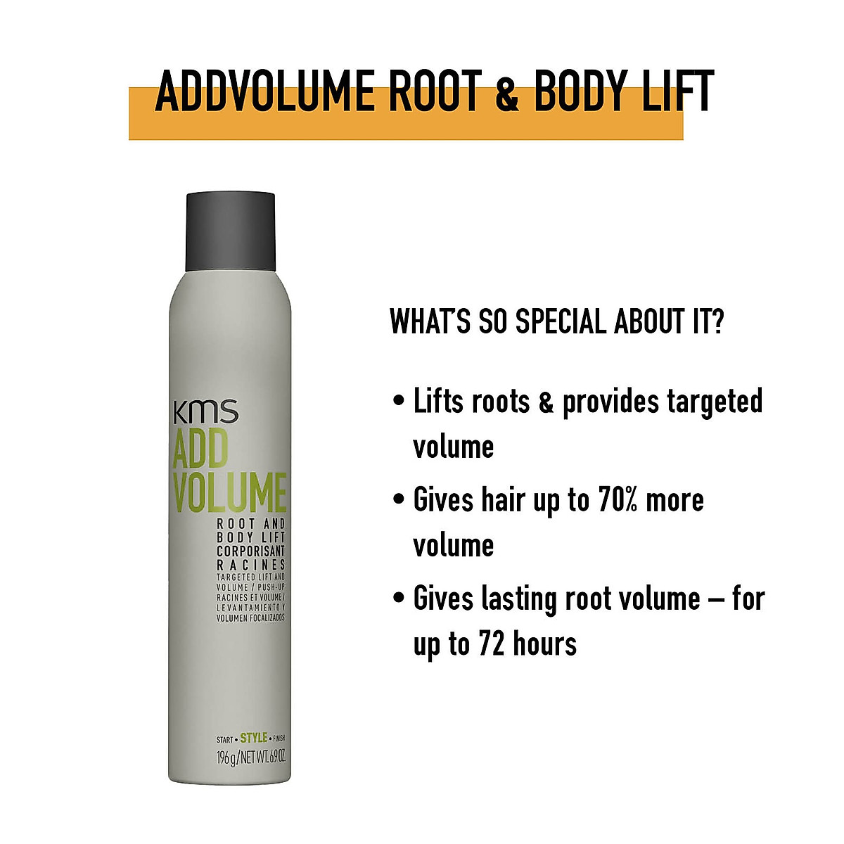 KMS Add Volume Root and Body Lift, 6.9 Ounce