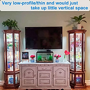 Aceple LED Grow Light Panel Sunlike Full Spectrum(3 Modes), 9-Level Dimmable Under Cabinet Plant Light with Timer for Indoor Plant Stands/Shelf Hydroponic Succulents(2 Ultra Thin Panels)