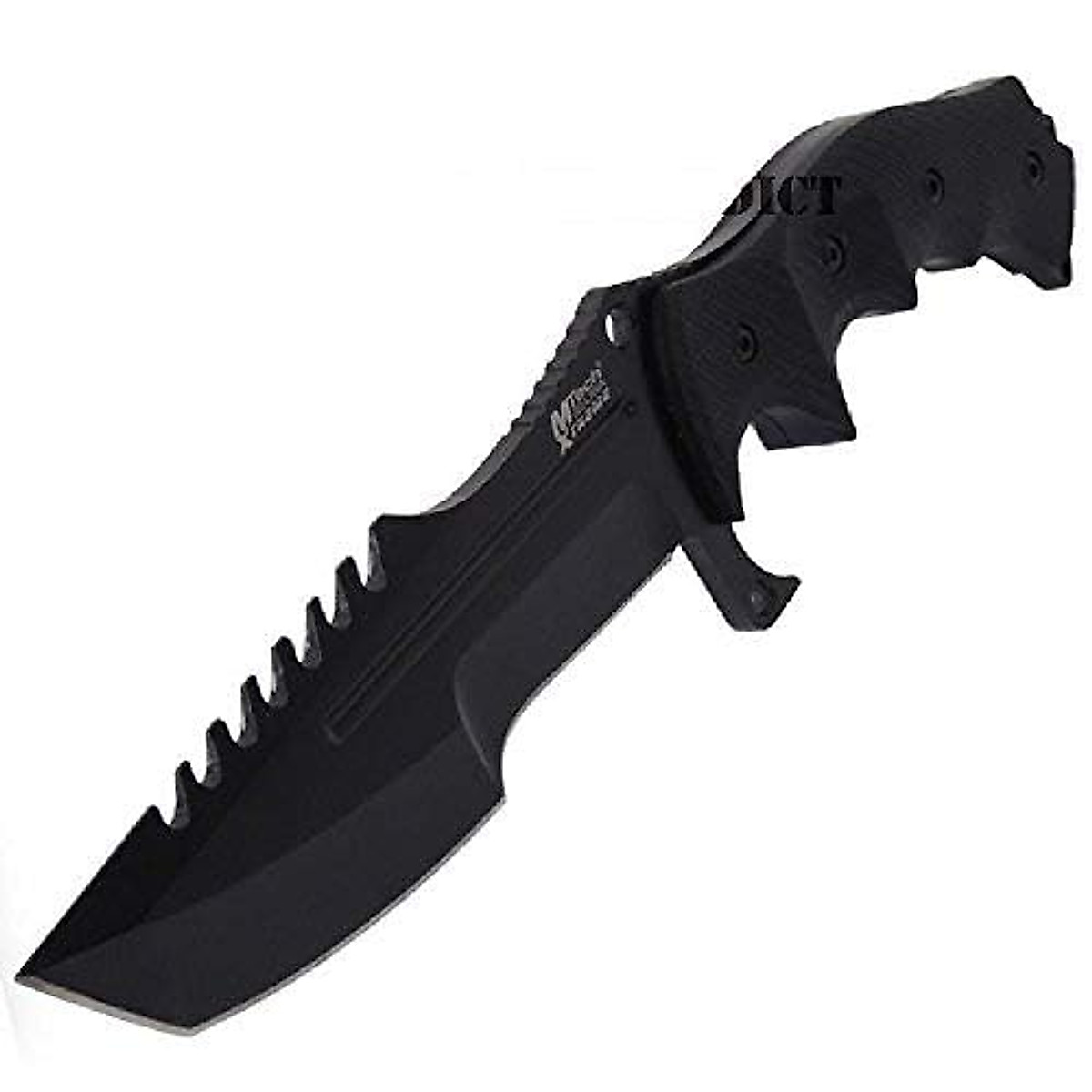 Snake Eye Tactical 11" Heavy Duty Fixed Color Blade Hunting Knife w/Nylon Sheath (MTECH)