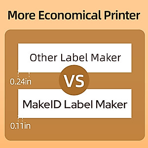 Makeid Label Maker Machine with Tape(0.63''x13.1'), Portable Bluetooth Label Makers for Storage, Office, Home, School, Wireless Label Printer with Multiple Templates USB-C Rechargeable