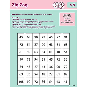 Didax Educational Resources Dice Games for Multiplication Mastery Medium