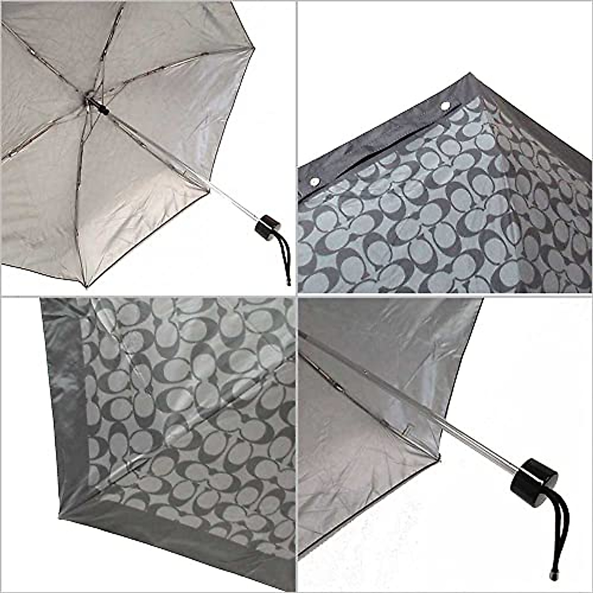 Coach UV Signature Mini Umbrella, Graphite