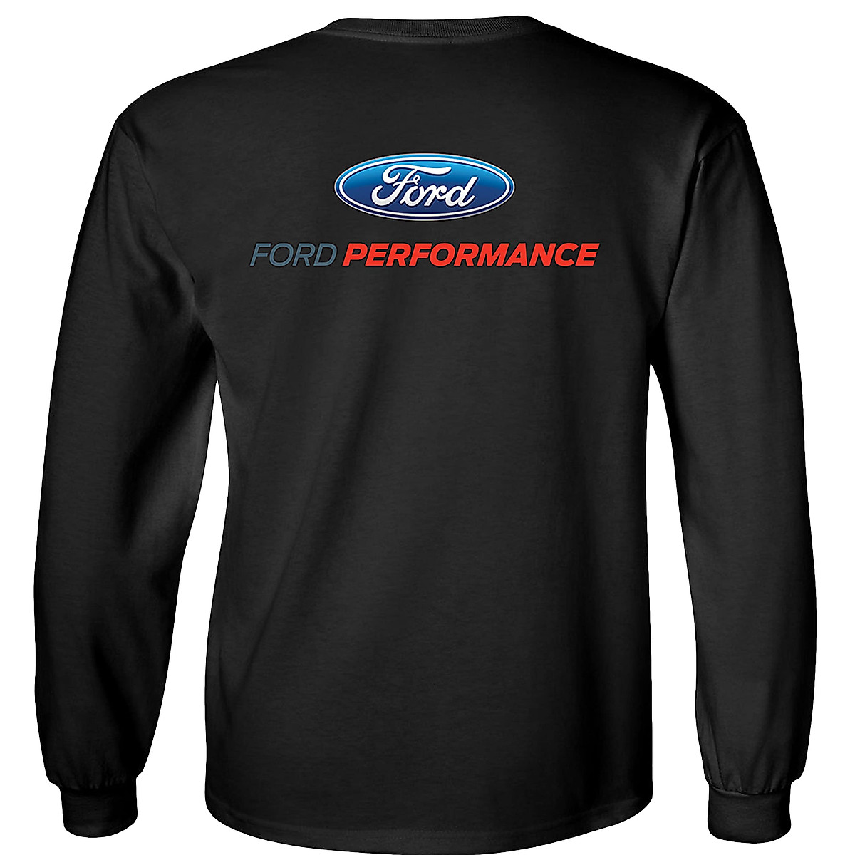 Fair Game Ford Performance Logo Long Sleeve Shirt GT Racing Design Mustang Mach 1-Black-XL