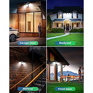 Large Solar Panel Flood Lights Outdoor, 304 Led Solar Lights Waterproof IP67, 3 Foldable Heads Motion Sensor Light with Remote, Security Lights for Front Door Garage Driveway (Always on/Motion)