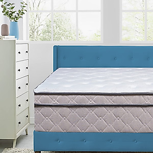 Greaton 13" Extra Plush Bed Mattress, Comfortable Supportive Eurotop Foam Encased Mattresses for Better Body Posture and Positioning, Relieves Pain and Aches, King