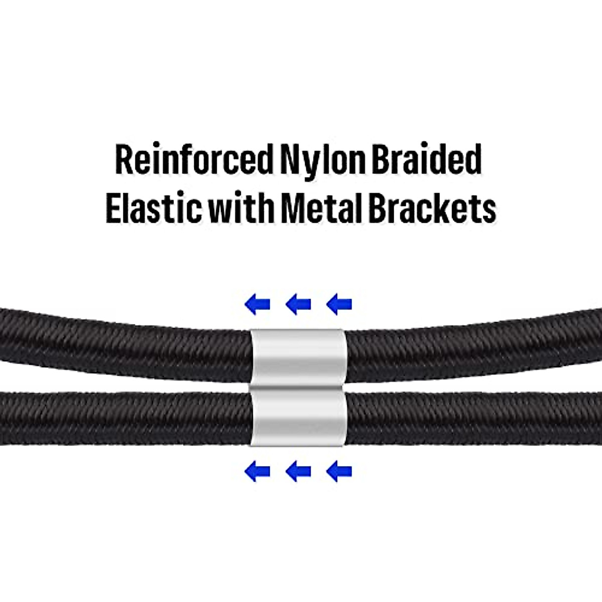 PAHTTO Trash Can Lock 2PCS, Lid Lock for 30-50 Gal Outdoor Garbage Cans, Heavy Duty Bungee Cord Garbage Can Lock for Animals, Squirrels, Dogs, Raccoons