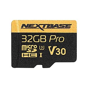 Nextbase 32GB U3 Micro SD Memory Card - with Adapter - Compatible with Nextbase in-Car Dash Cams Series 1 and 2
