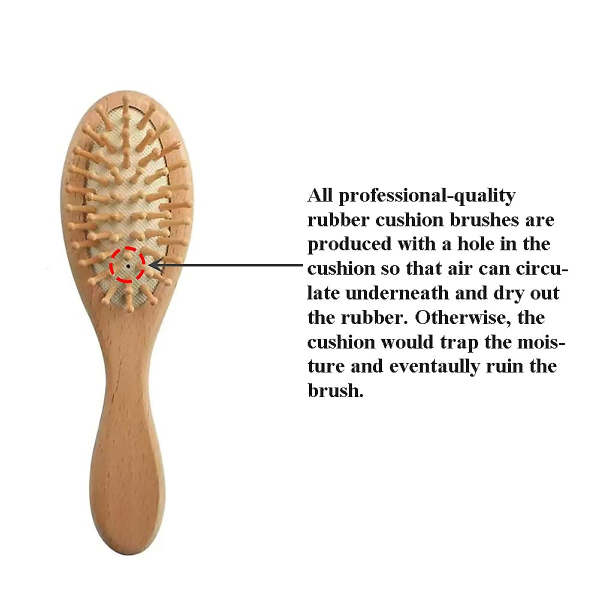 PandaEar Baby Hair Brush and Comb Set for Newborn| Natural Wooden Hairbrush with Soft Goat Bristles, Pear Wood Comb and Wooden Massage Brush for Infant, Toddler, Kids