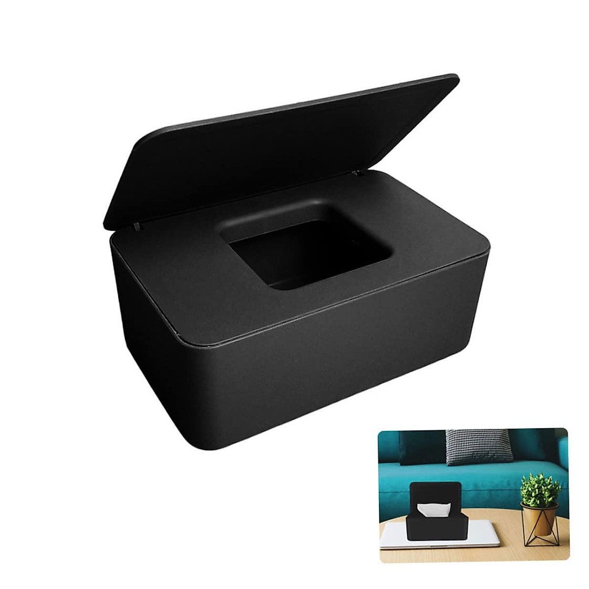 Gcroet Wet Wipe Box,Wet Wipe Dispenser Rectangular Wipe Container Baby Wipe Container Wipe Container with Sealing Design Lid for Home Office Wet Wipe Storage Box,Wipes Holder,Wet Wipes Box,Wipes.