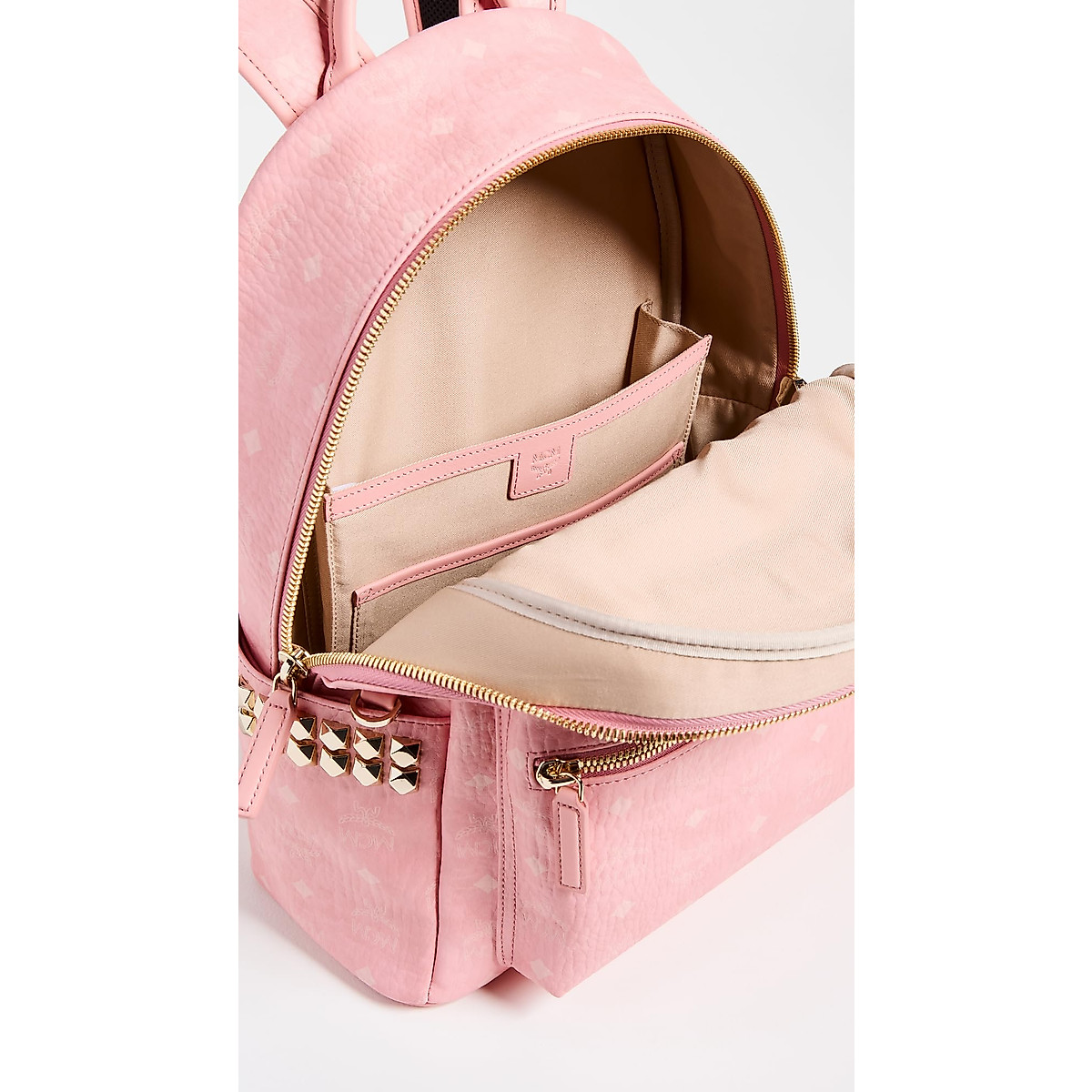 MCM Women's Stark Backpack 37, Blossom Pink Visetos, One Size