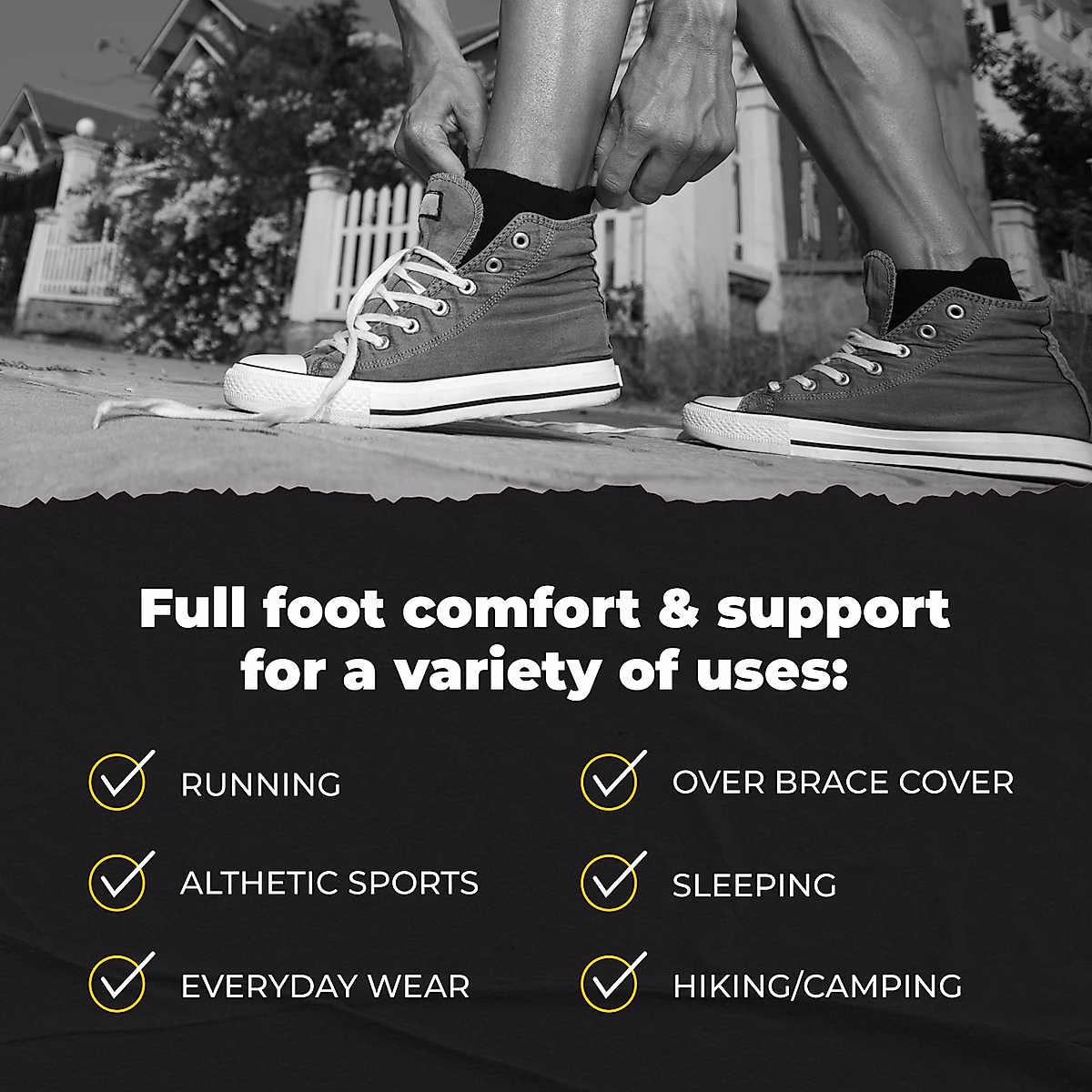 CopperJoint Ankle Compression Socks For Women & Men - Copper Infused Compression Ankle Socks, Low Cut Compression Socks With Arch Support For Women & Men, Black Copper Relief Socks, Small-Medium