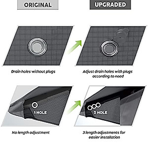 COOSHADE 8x8 Patio Gazebo with Window Curtains Canopy Tent for Outdoor Garden Backyard Dark Grey