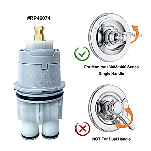 RP46074 Shower Cartridge Replacement for Delta 13/14 Series Single Handle, Bathtub Faucet Shower Valves Bonnet Nut Assembly