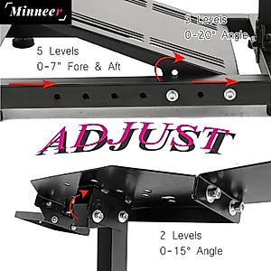 Minneer Wheel Cockpit PRO Steering Racing Wheel Stand Compatible with Lgitech G25, G27, G29, G920 Folding Gaming Compact Race Sim Cockpit, Wheel and Pedals NOT Included.