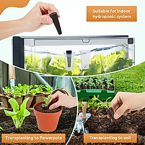 Yizhet 120 Pack Grow Sponges, Seed Pods Replacement Root Growth Sponges Compatible with AeroGarden, Seed Pods Kit with 8 Plant Labels and 1 Tweezers for Hydroponic Indoor Garden System