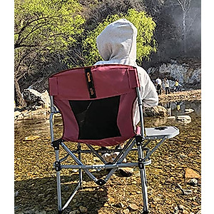 iClimb 1 Heavy Duty Compact Folding Chair and 1 Padded Rocking Folding Chair Bundle for Two Person Camping Patio Porch Backyard Lawn Garden Balcony Concert BBQ Indoor Outdoor