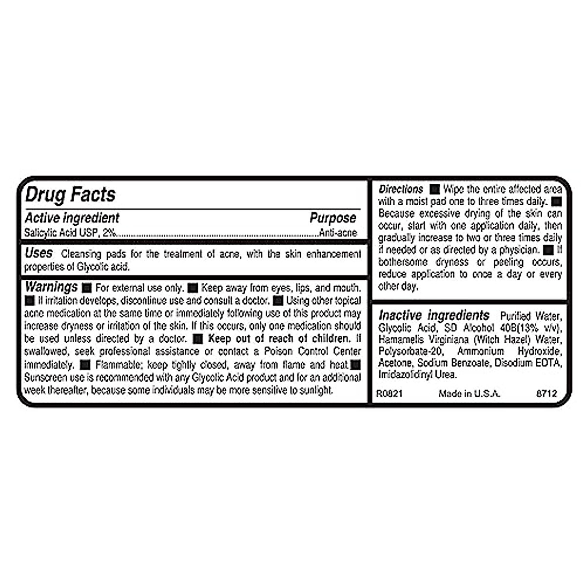 Replenix Gly-Sal 10-2 Clarifying Pads, Medical-Grade Exfoliating Cleansing Wipes for Acne-Prone Skin, Oil-Free Facial Treatment with Witch Hazel, 10% Glycolic & 2% Salicylic Acids (60 ct.)