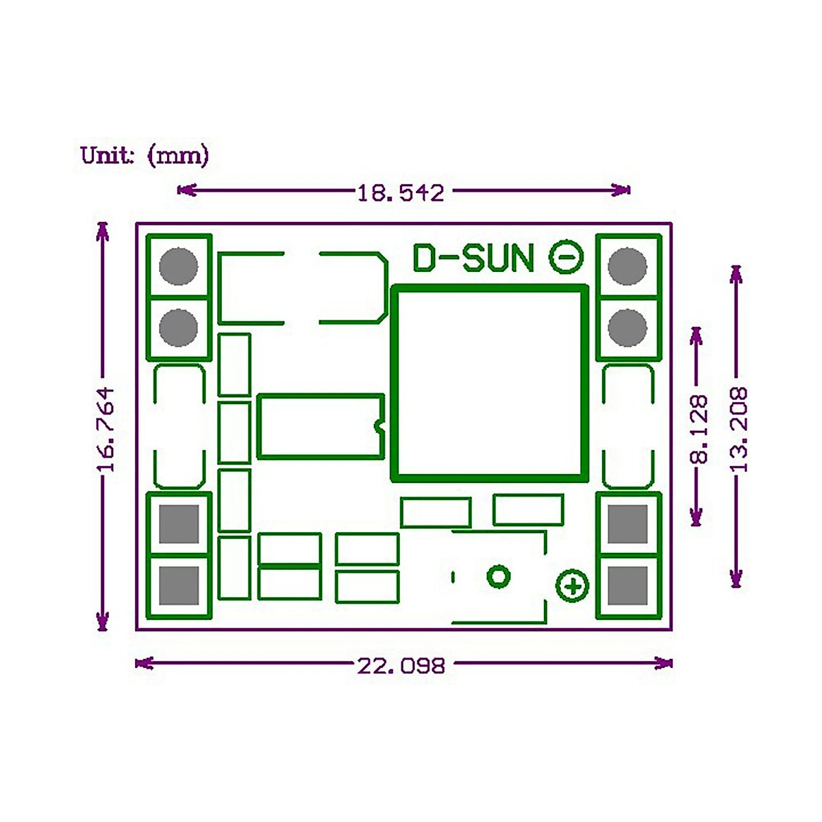 Qunqi 5pack MP1584EN Ultra Small DC-DC 3A Power Step-Down Adjustable Module Buck Converter 24V to 12v 9V 5V 3V for Arduino