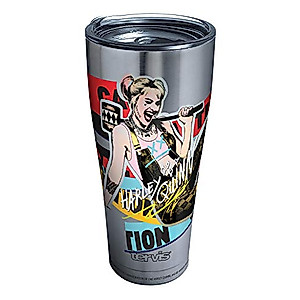 Tervis DC Comics-Birds of Prey-Harley Quinn Triple Walled Insulated Tumbler, 30oz Legacy, Stainless Steel