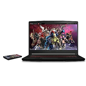 MSI 2022 Newest GF63 Thin Gaming 15 Laptop, 15.6" FHD IPS Display, 10th Gen Intel i5-10300H (Beats i7-8750H), GeForce GTX 1650 4GB, Win10, HDMI Cable (32GB RAM I 512GB SSD)