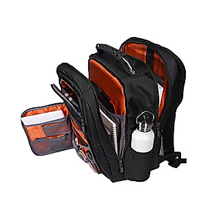 Rockland Professional USB Laptop Backpack, Black, Large