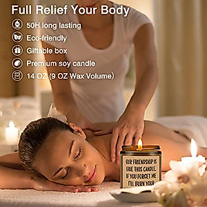 Friend Gifts for Women,Friendship Gifts for Women Friend,Funny Gag Gifts for Women,Best Friend Brithday Christmas Gifts for Women Friends Famale Men Her,Our Friendship is Like This Candle