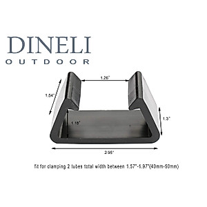 Dineli 12PCS Pack Outdoor Furniture Set Sofa Clips Patio Sectional Connectors Wicker Furniture Accessories Alignment Fasteners Non-Slip Clamps Clips for Rattan Furniture Garden Sofa