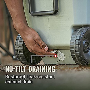 Coleman Ice Chest | Coleman 316 Series Wheeled Hard Coolers, 62qt Rock Grey