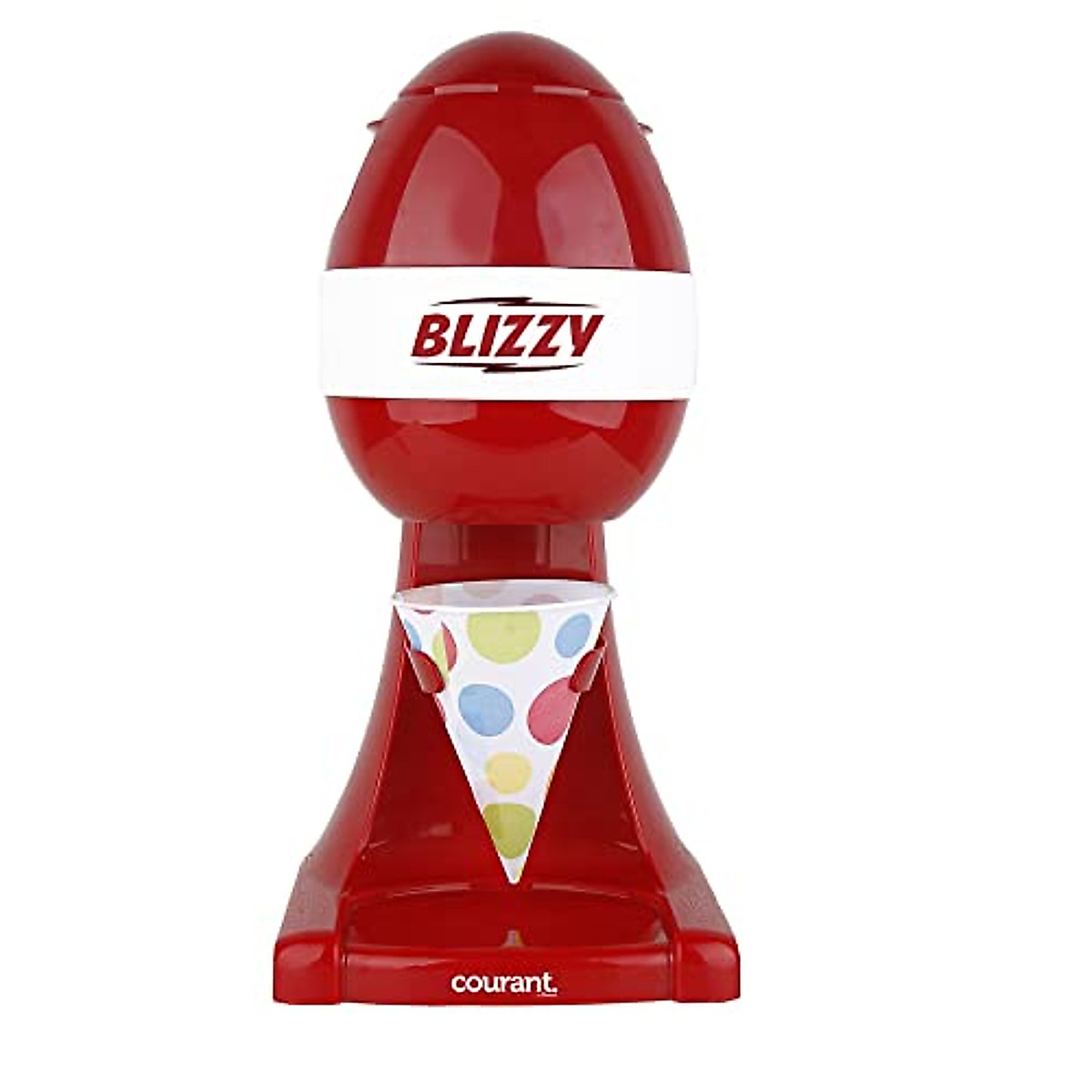 Courant CSM2081 Snow Cone Maker, Festive Red