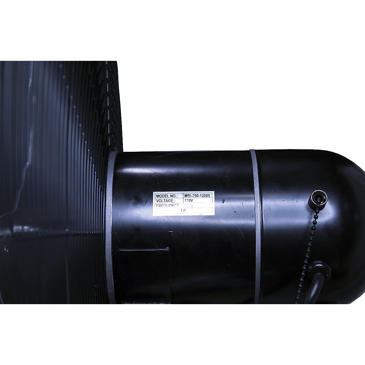 K Tool International 77732; 30” Oscillating Wall Mounted Industrial Fan; Perfect Fan to Cool a Shop, Patio, or Barn, 3 Speed Motor, 6 Foot Power Cord, 7,930 Max CFM, Mounting Hardware included, Black