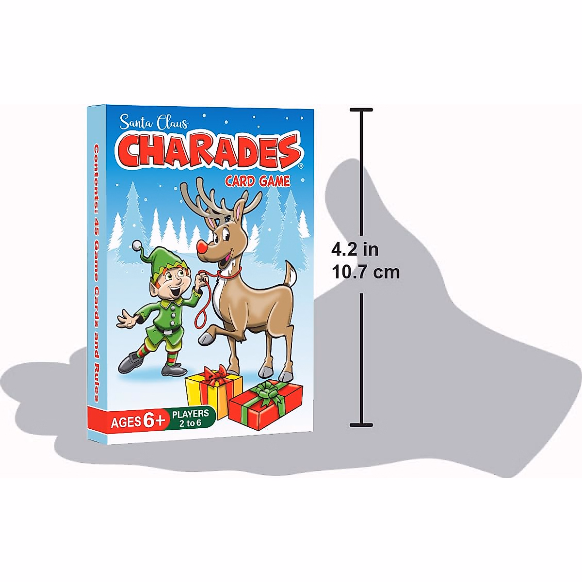 Arizona GameCo Santa Claus Charades, a Family Christmas Party Game for Kids Ages 6 and Up – No Reading is Required to Play – Perfect for Families, Stocking Stuffer