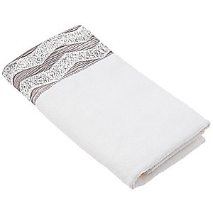 Avanti Linens Chevron Galaxy Collection, Hand Towel, White