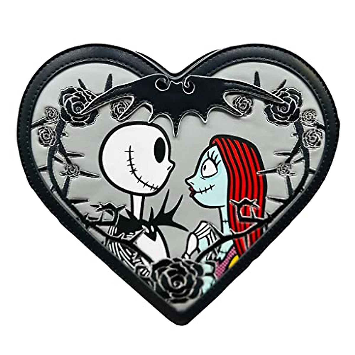 Loungefly Nightmare Before Christmas Love Never Dies Convertible Double Strap Shoulder Bag Purse