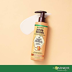 Garnier Whole Blends Sulfate Free Remedy Honey Treasures Replenishing Shampoo and Conditioner Set for Very Damaged Hair with Sample, 12 Fl Oz, 1 Kit (Packaging May Vary)