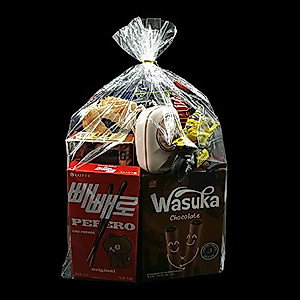 Keoferlo Flat Bottom Cellophane Bags Gusseted Cellophane Bags 12 x 16 x 3.94-inch Clear Goodie Bags with Ties Party Treat Basket Cellophane Bags for Cookie Decorate (100CT)