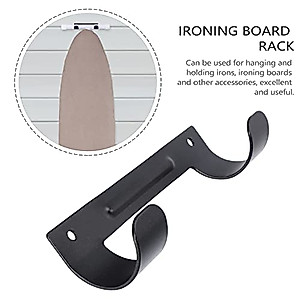 Housoutil Ironing Board Hanger Rack Ironing Board Shelf Storage Hanger Holder for Household