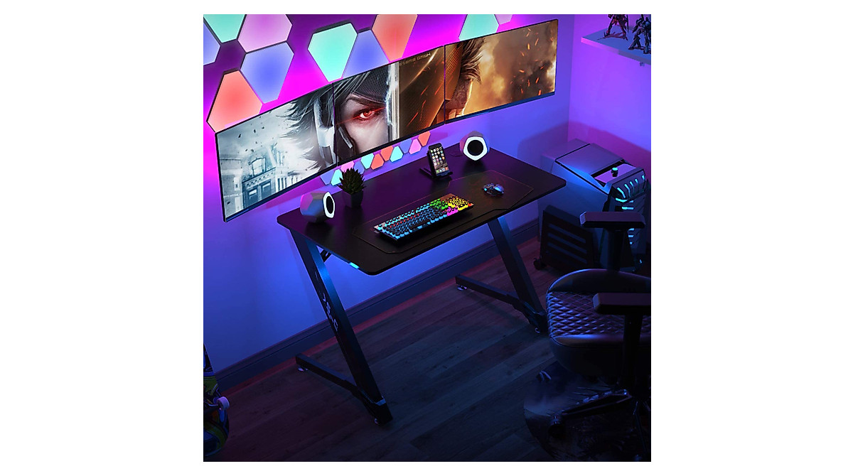 It's Organized 43" Gaming Desk - Minimalist PC Table