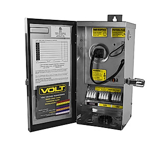 VOLT 600W Clamp Connect Low Voltage Transformer with Timer/Photocell