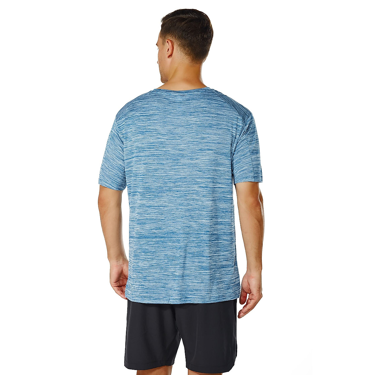 GRAMVAL Men's Crew T-Shirt,Light Weight Dry-Fit Moisture Wicking Active Athletic Performance