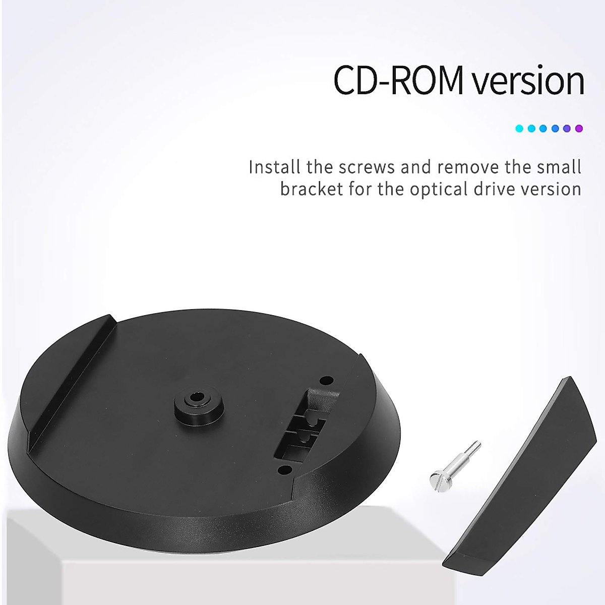 Game Console Holder, Storage Accessory 2 in 1 PS5 Base for CD‑ROM Version and Digital Version