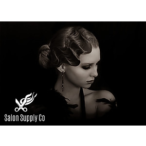 Hair Clips - Set of 10 - Aluminum 3.5 Butterfly Wave Setting Clips for Finger and Marcel Wave Hairstyles