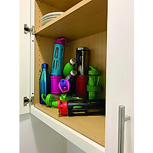 Jokari Tumbler and Bottle Storage Organizer Door Rack Holds Large Water and Drinking Containers with a Unique Over the Door Shelf System with Mesh Net Sleeves that Hangs Perfect in a Kitchen Pantry