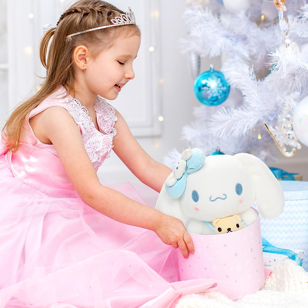 Cute Anime Dog Plush Doll - 13 Inch Lovely Animal Toys - Cartoon Dog Animals Plush Toys- Kawaii Soft Dog Plush Figure Toy - Pillow Plush Gift for Girls Boys and Fans Children Birthday Christmas