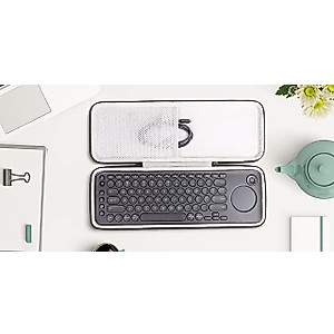 khanka Hard Travel Case Replacement for Logitech K600 TV Wireless Keyboard